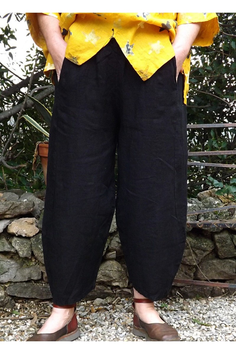 Pantalon en lin grande taille, panty et pantalon coton grande taille.