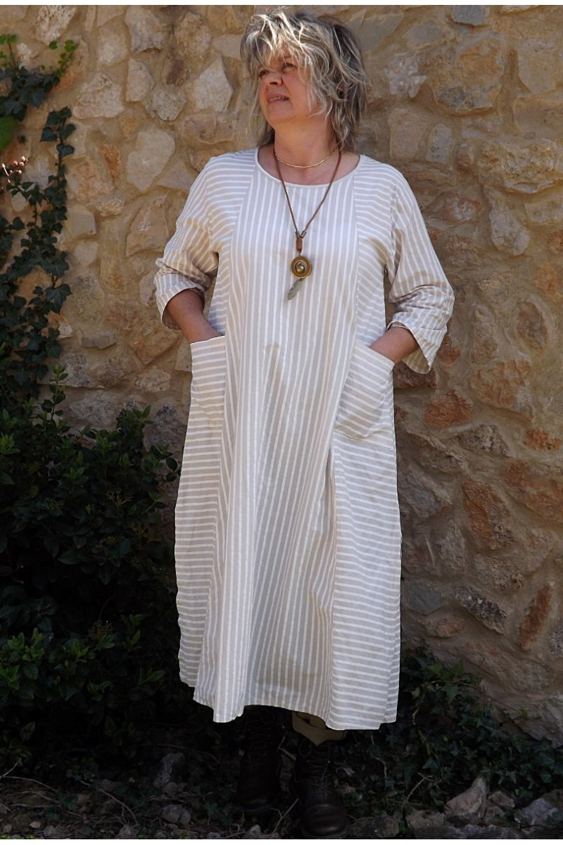 Robe en coton grande taille