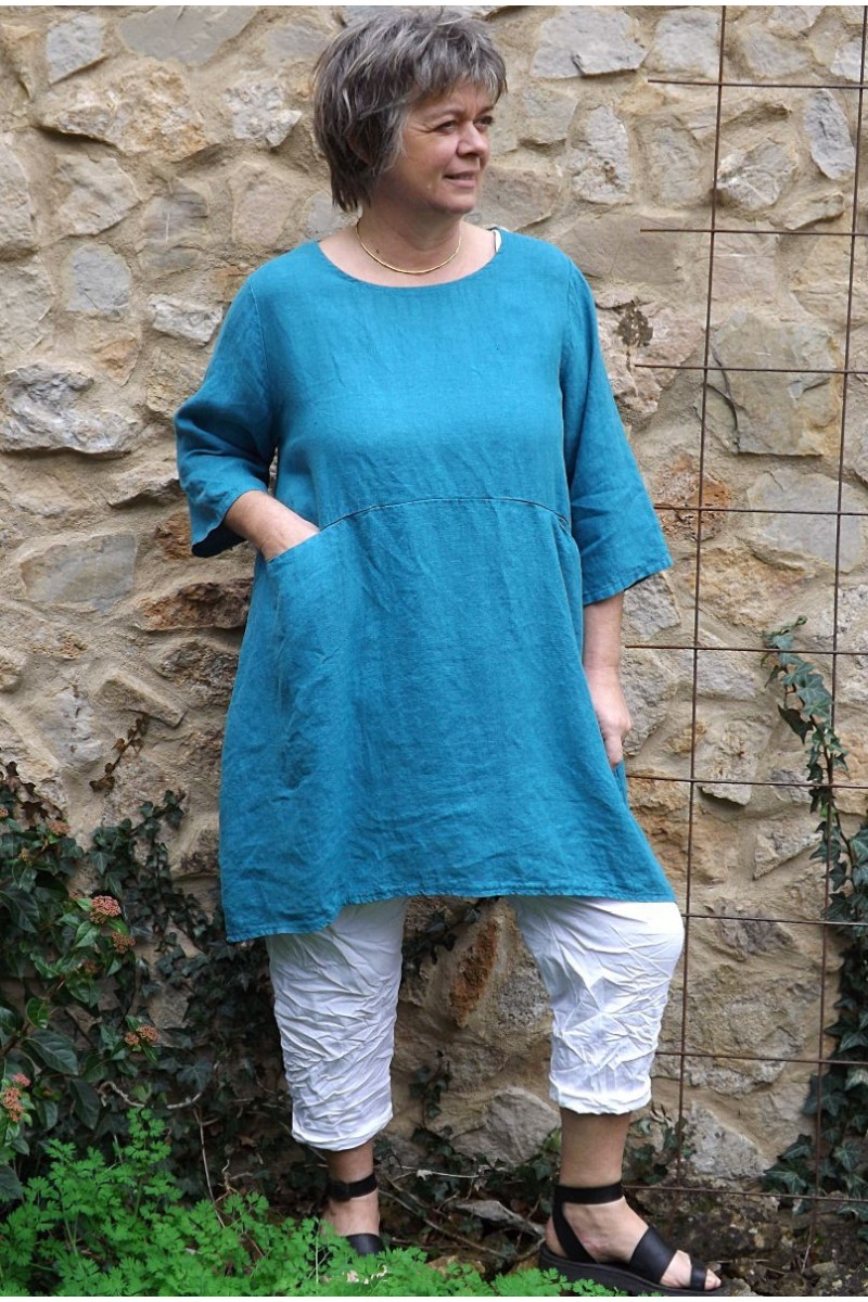 Tunique en lin grande taille australie